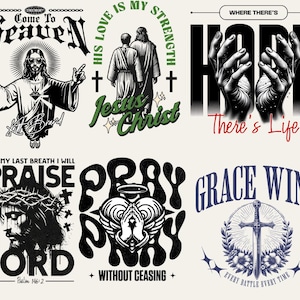 Christian Streetwear PNG Bundle – Faith Based Urban T-shirt Designs ...