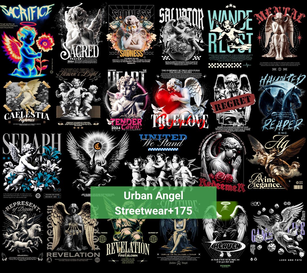 Urban Angel Streetwear T-shirt Designs, the Urban Halo Collection ...