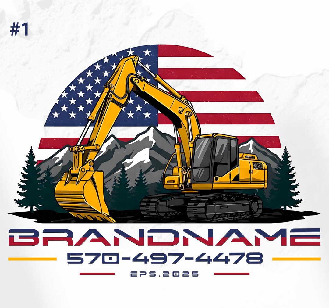Custom Excavator Logo Template - Heavy Equipment Service Logo ...