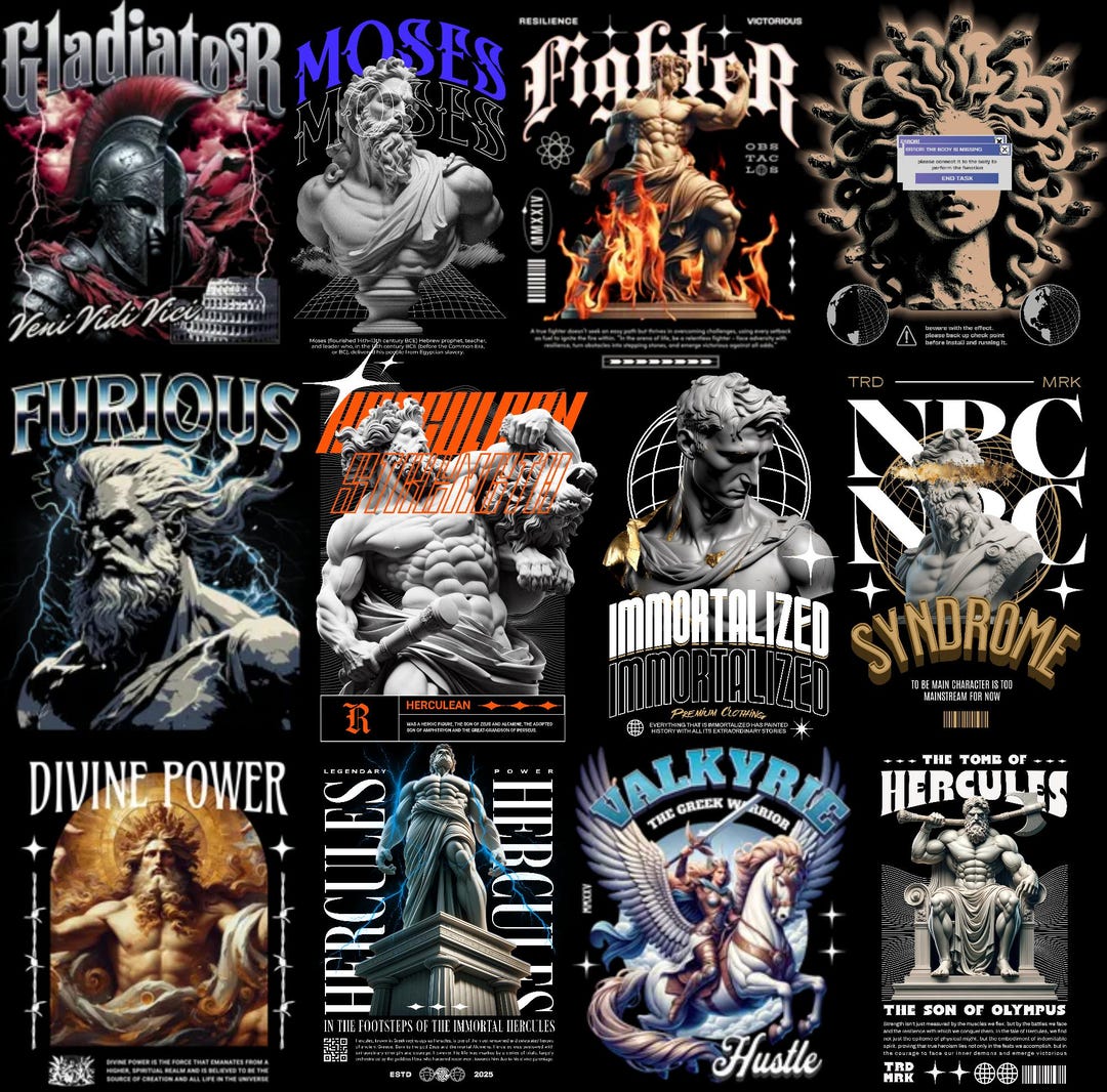 100+ High-quality Greek Mythology Designs Warriors, Gods & Heroes ...