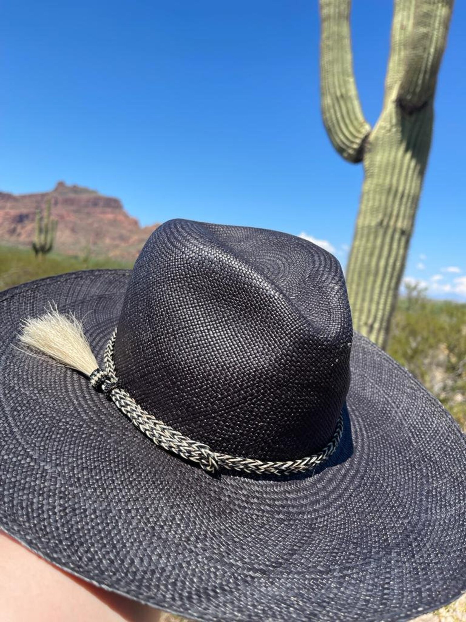Hat Band | Horse Hair Band | Horse Hair Hat Band | Black Hat Band ...