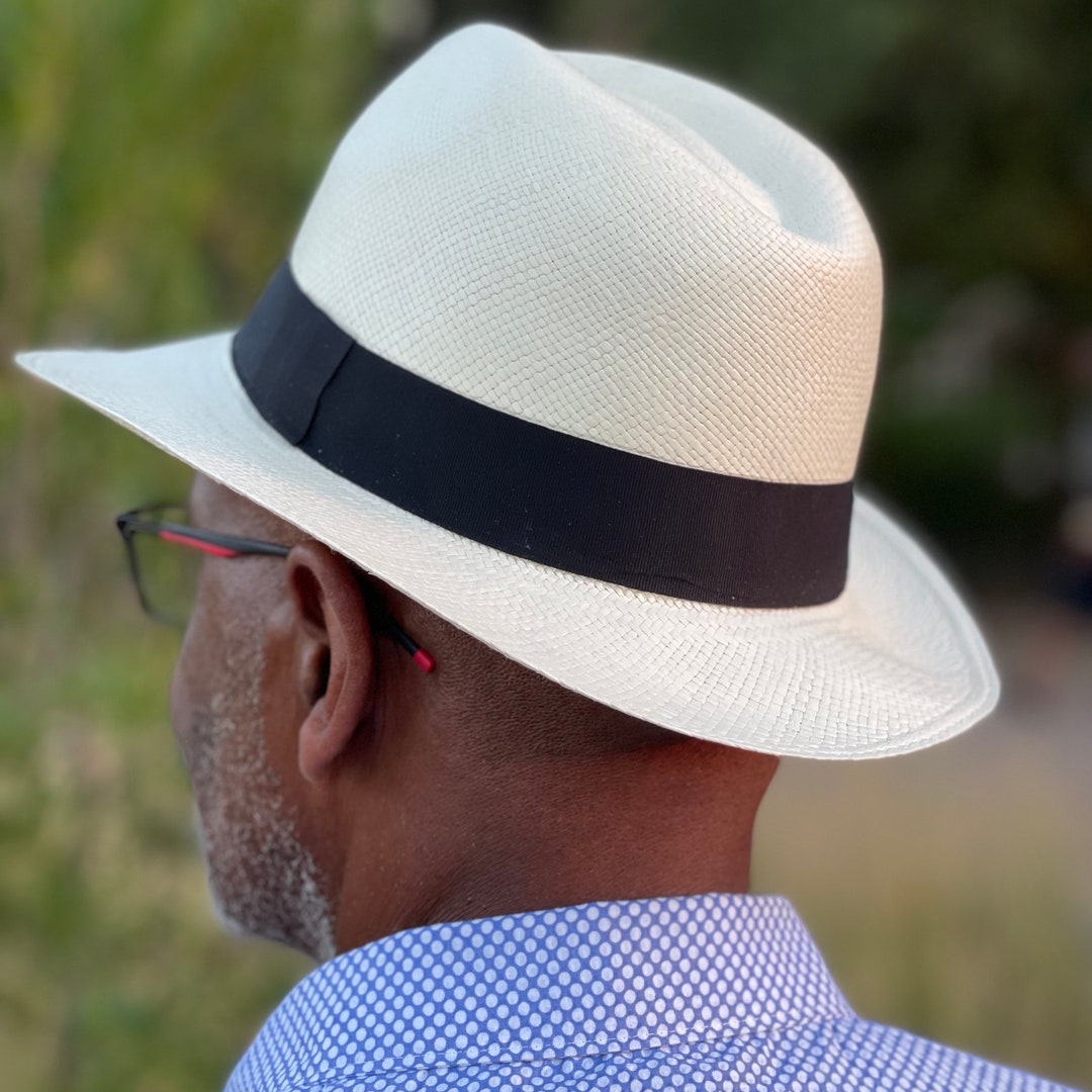 Handmade White Fedora Hat | Classic Panama Hat, Ecuador Paja Toquilla ...