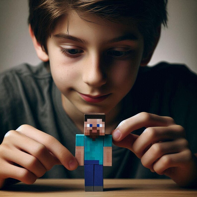 Printable Paper Minecraft Blocks and Characters for Kids Cut, Fold, and ...