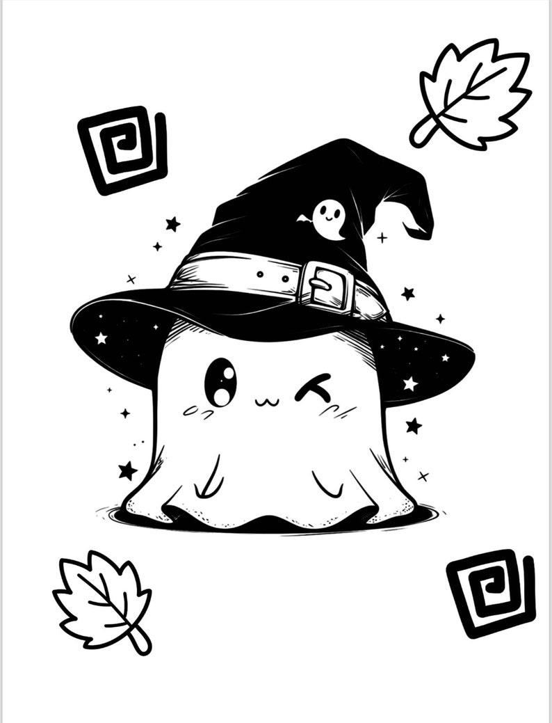 Cute Chibi Spooky Coloring Pages | Children’s Coloring Pages | Chibi ...