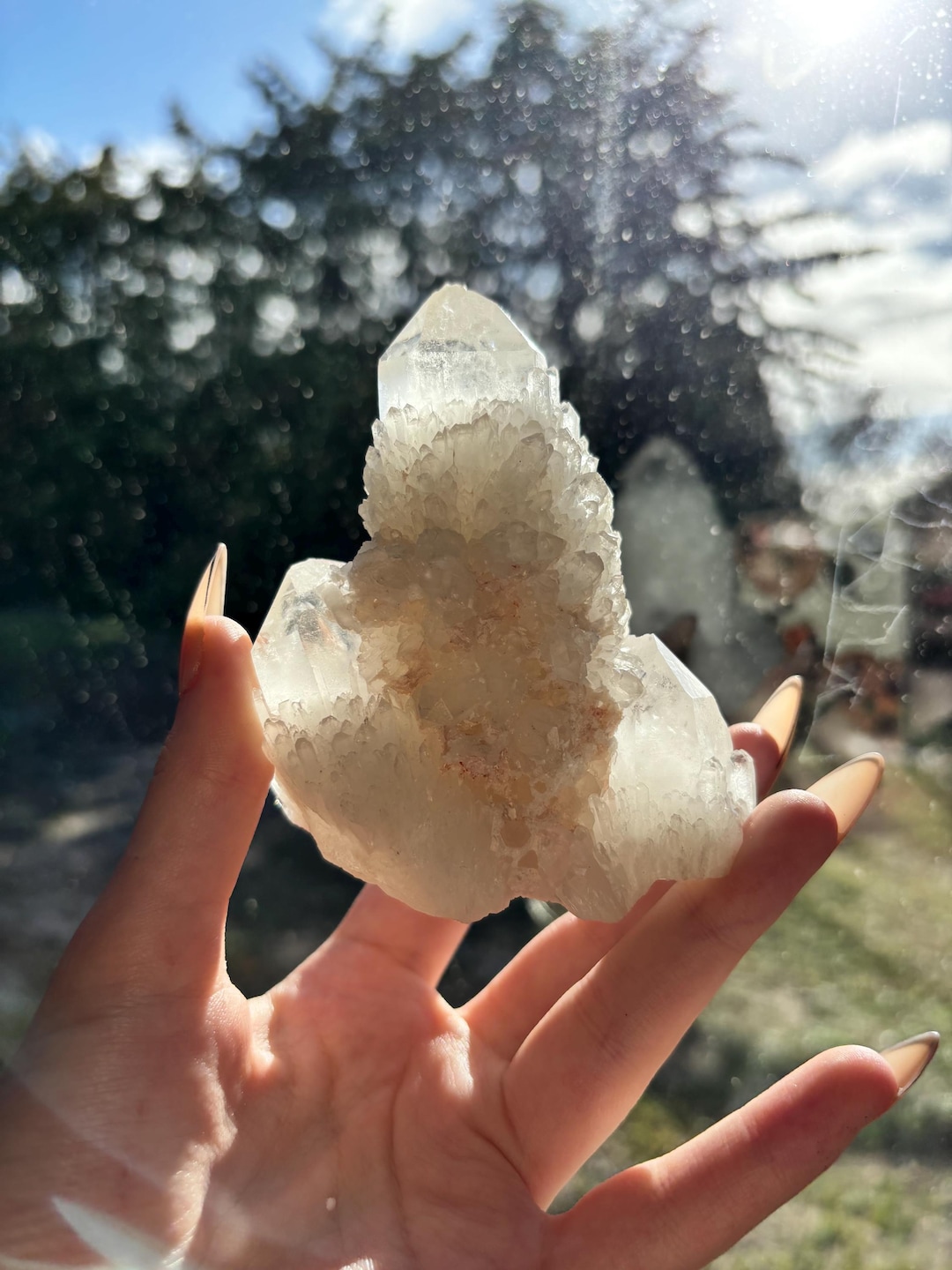 HUGE VERY RARE Sugar Spirit Quartz Specimen. Statment Piece, From ...