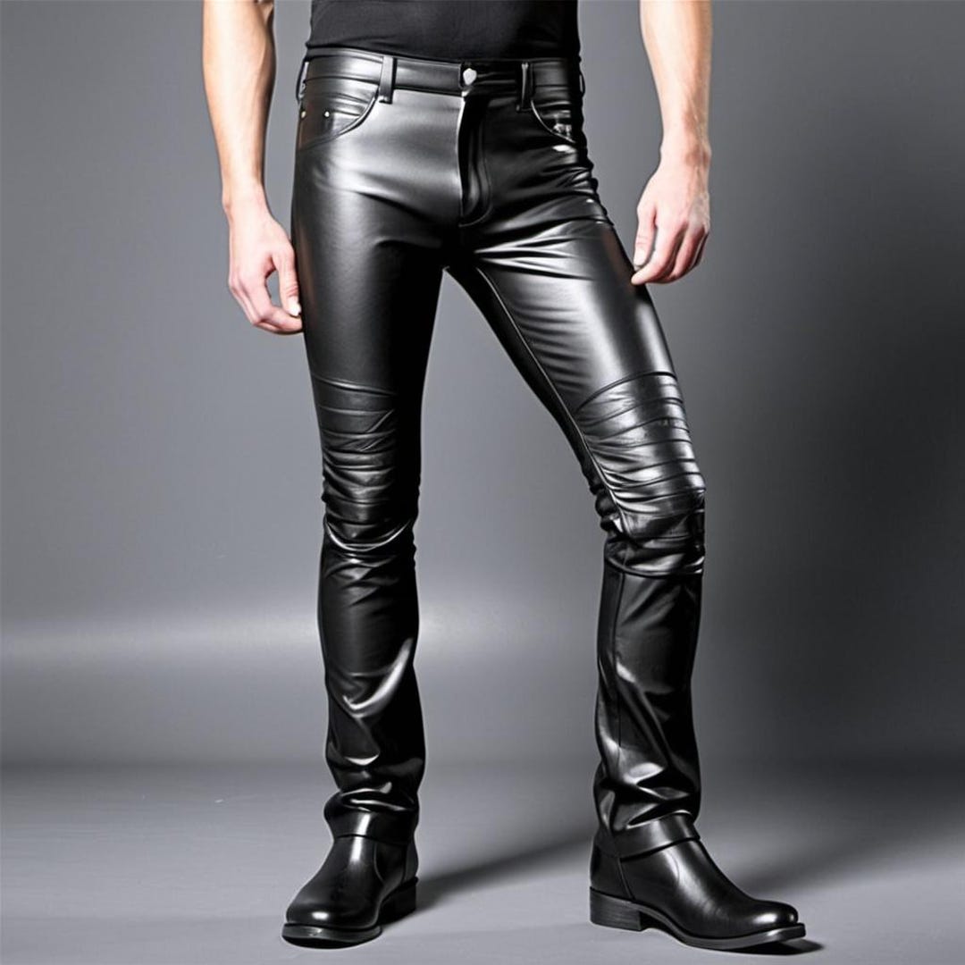 Handcrafted Leather Pant for Men | Black Leather Pant for Men | Formal ...