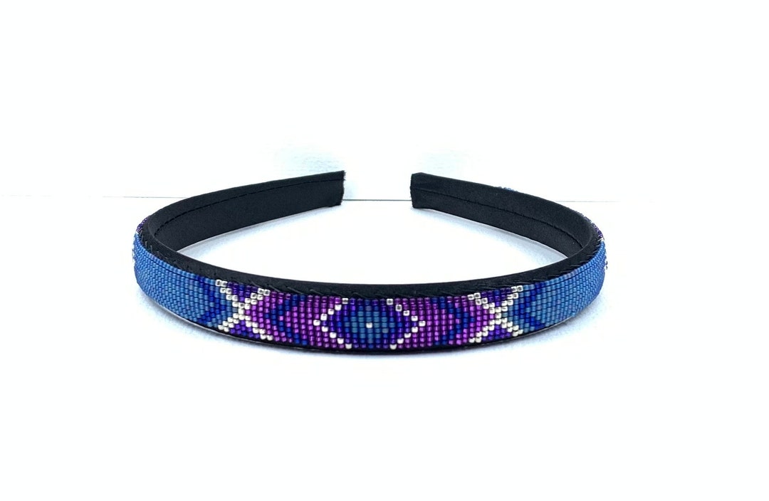 Native Made - Authentic Native American Beaded Headband - Navajo-beaded ...