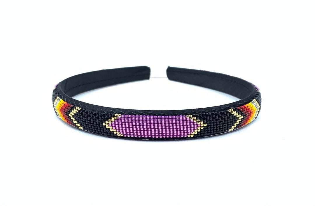 Native Made Authentic Native American Beaded Headband Navajo-beaded - Etsy