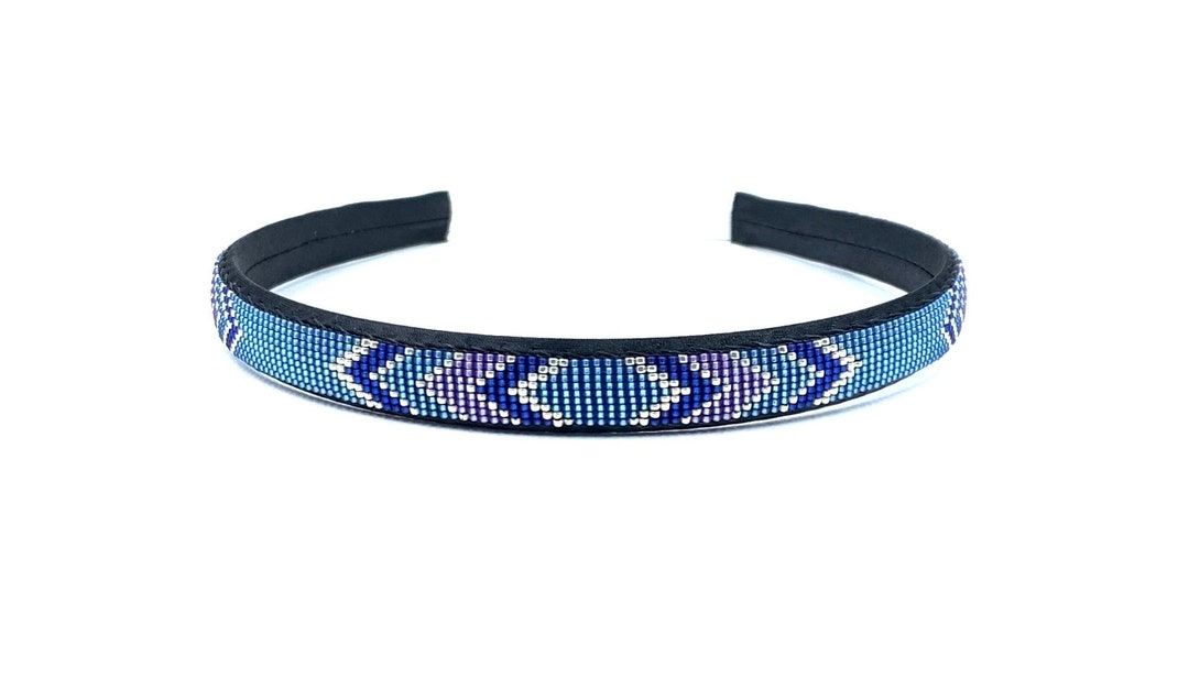 Native Made Authentic Native American Beaded Headband Navajo-beaded - Etsy