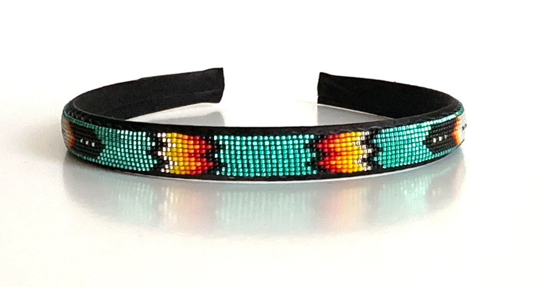 Native Made Authentic Native American Beaded Headband - Etsy