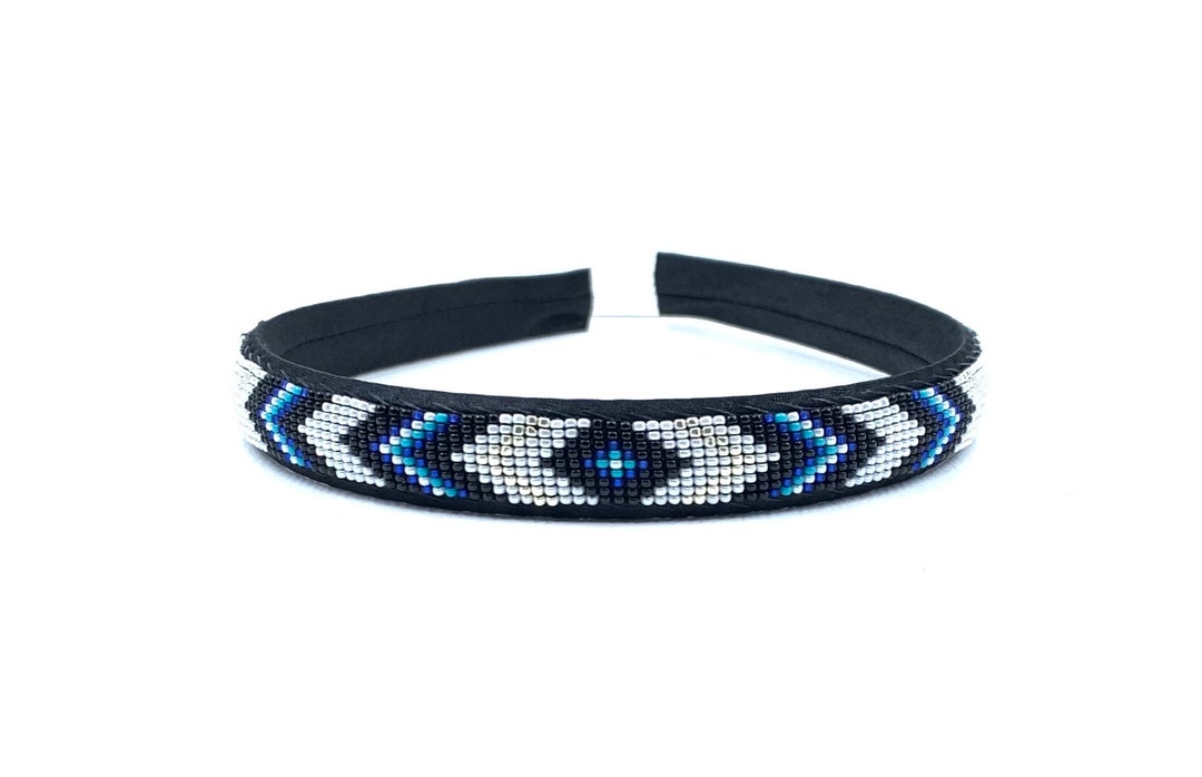 Native Made Authentic Native American Beaded Headband Navajo-beaded - Etsy