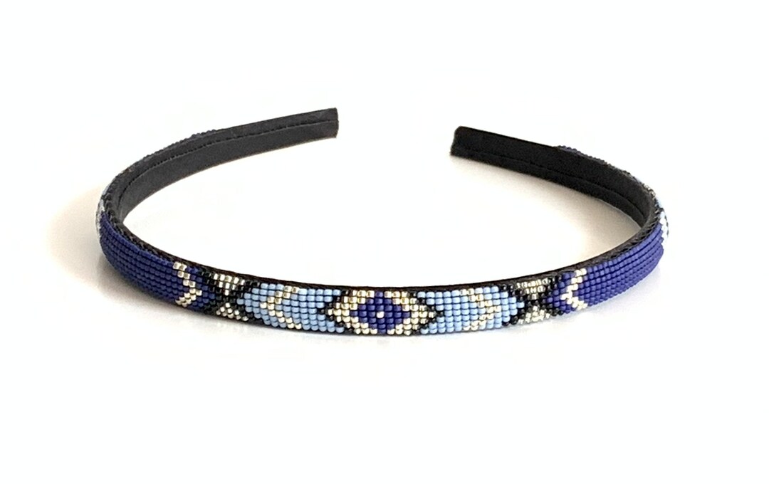 Native Made Authentic Native American Beaded Headband Navajo-beaded ...