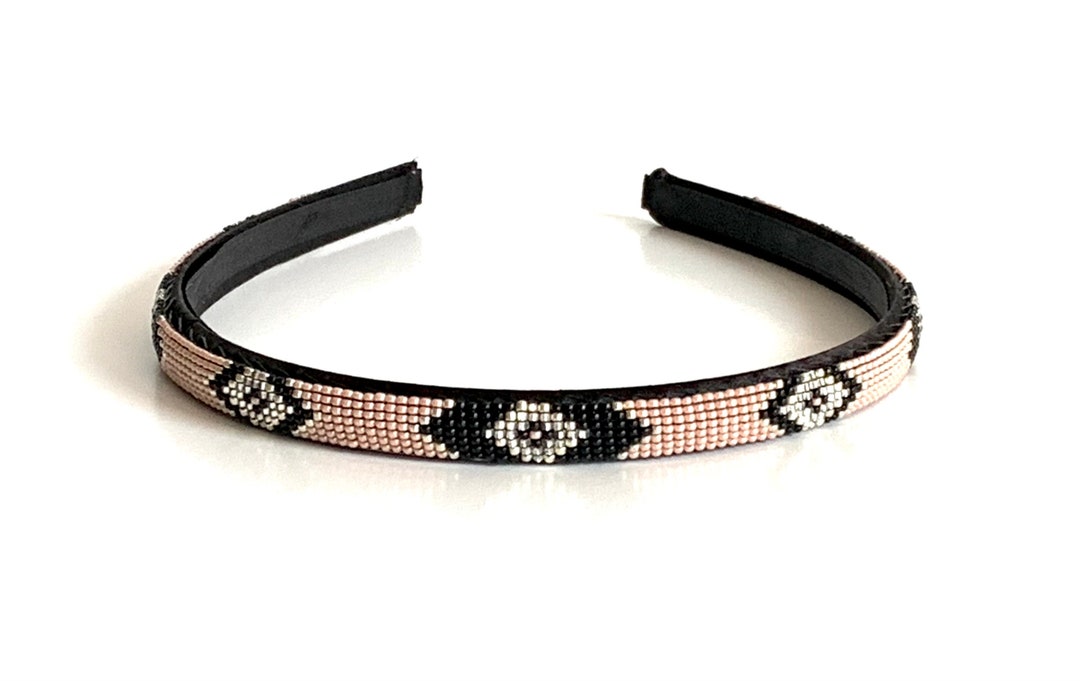 Native Made Authentic Native American Beaded Headband Navajo-beaded ...