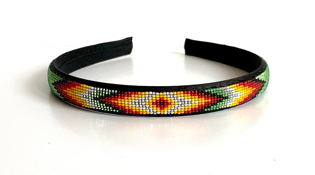 Native Made Authentic Native American Beaded Headband - Etsy