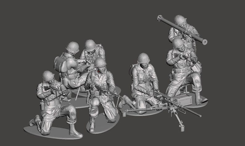 Americans Soldiers World War 2 3D Print Stl Files - Etsy