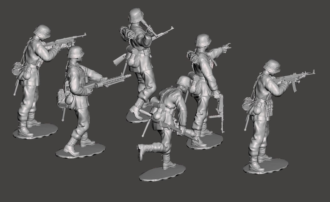 German SS Soldiers Team World War 2 3D Print Stl Files - Etsy