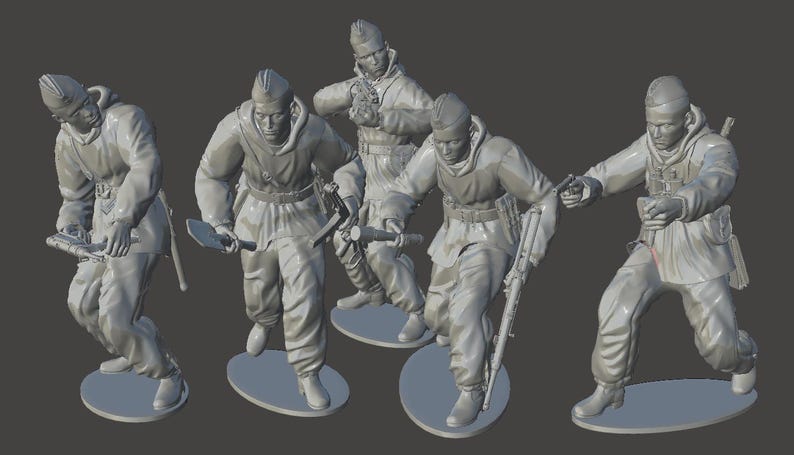 Soviet Recons Team WW2 in Stalingrad 3D Print Stl Files - Etsy