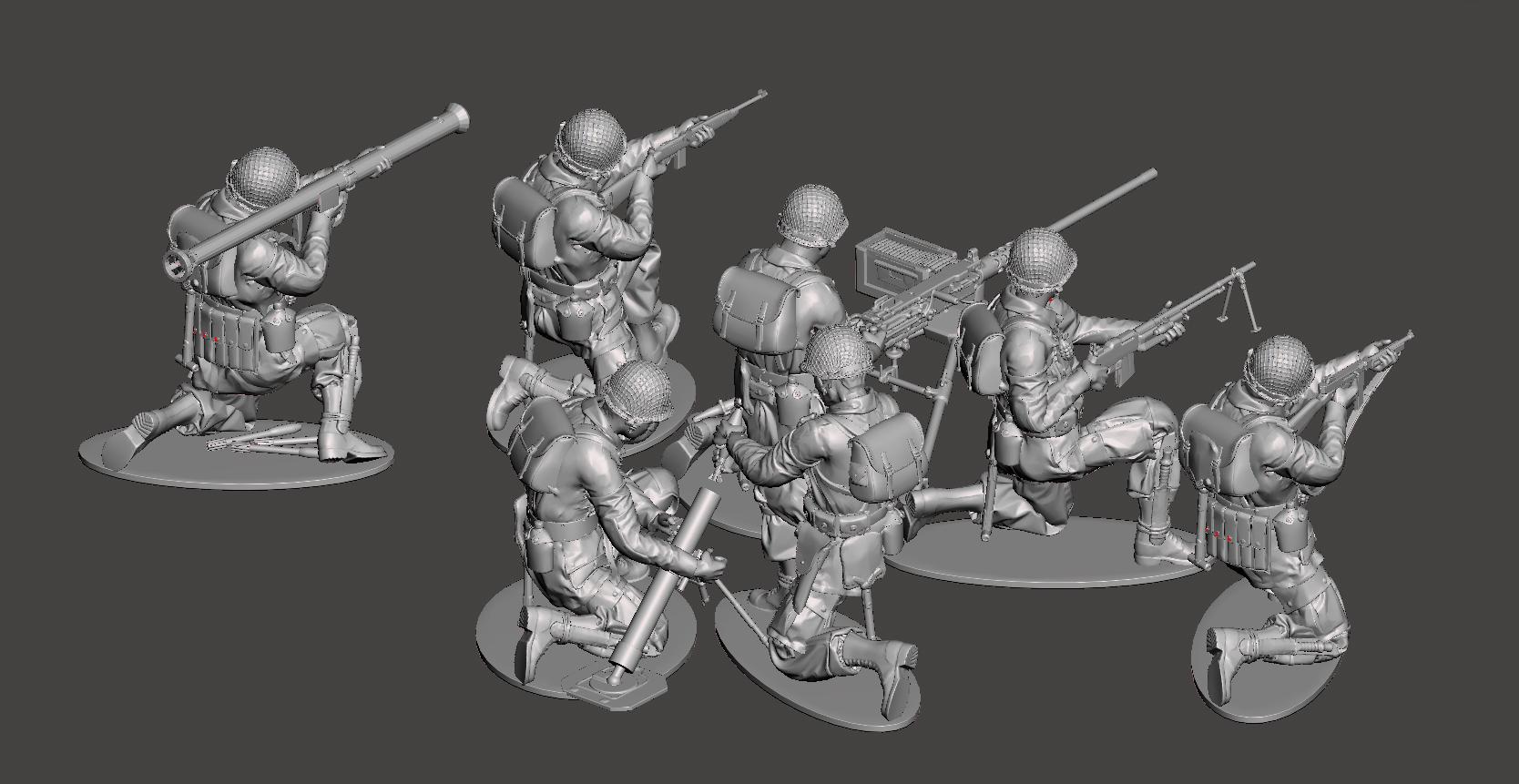 Americans Soldiers World War 2 3D Print Stl Files - Etsy