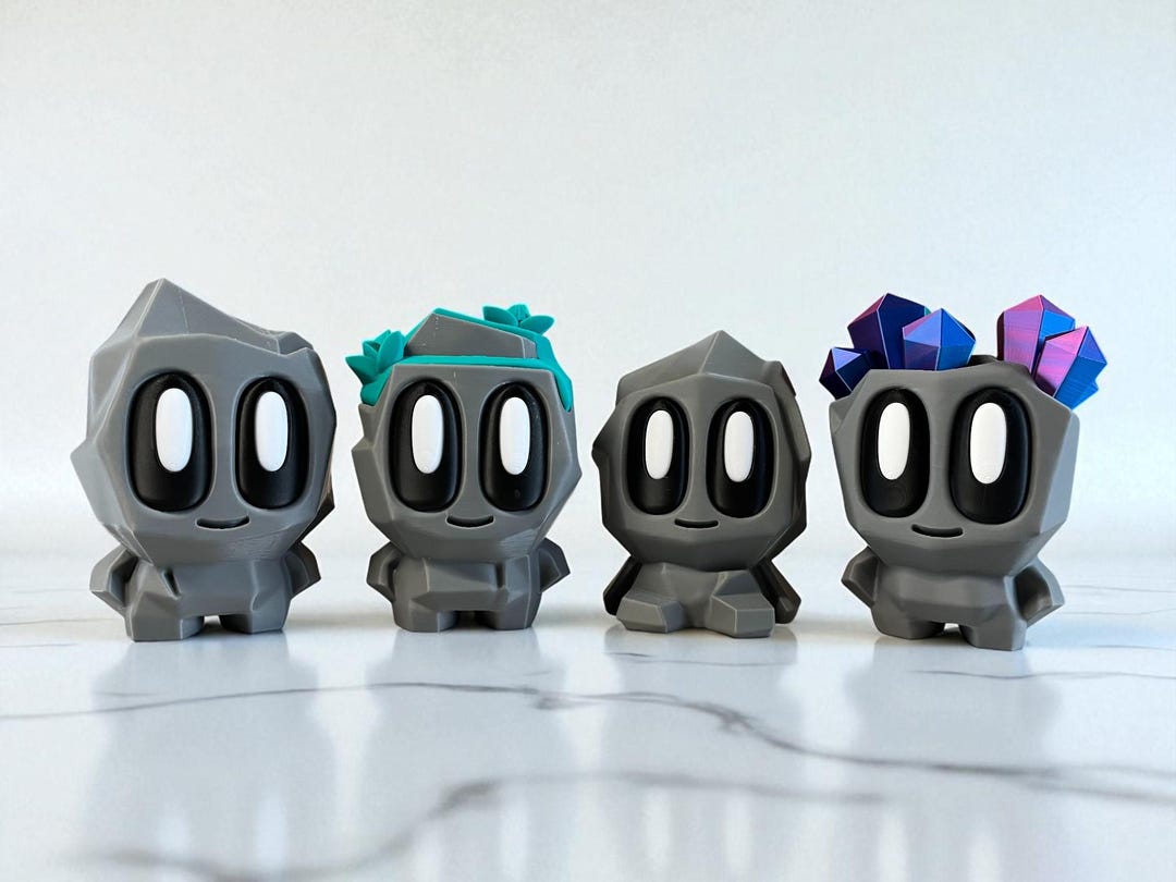 Giant 3D Printed Articulated Rock: Desk Toy, Garden Decor, Home Garden ...