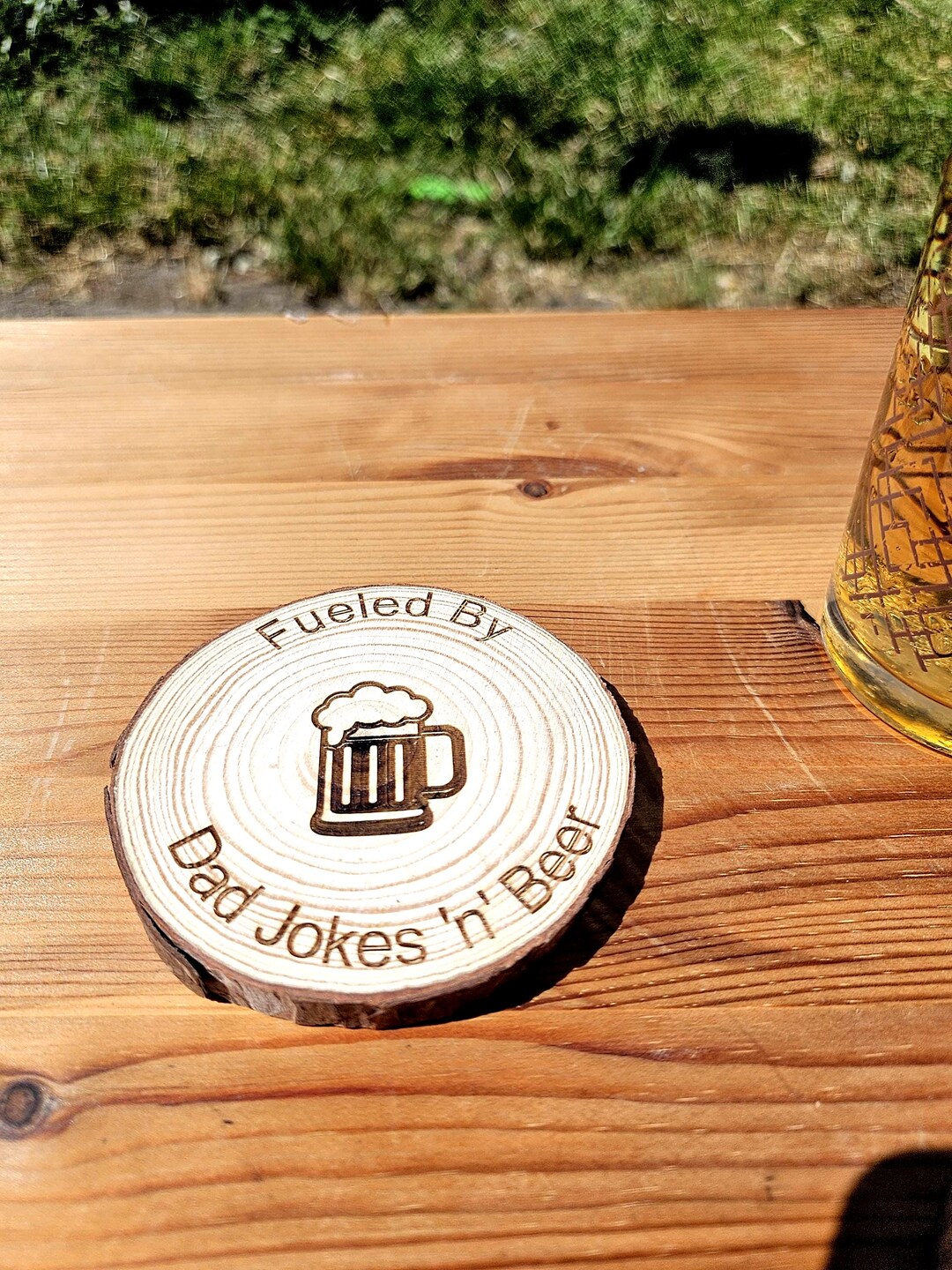 Funny Coasters– Fueled by Dad Jokes & Beer Humorous Drink Coaster ...