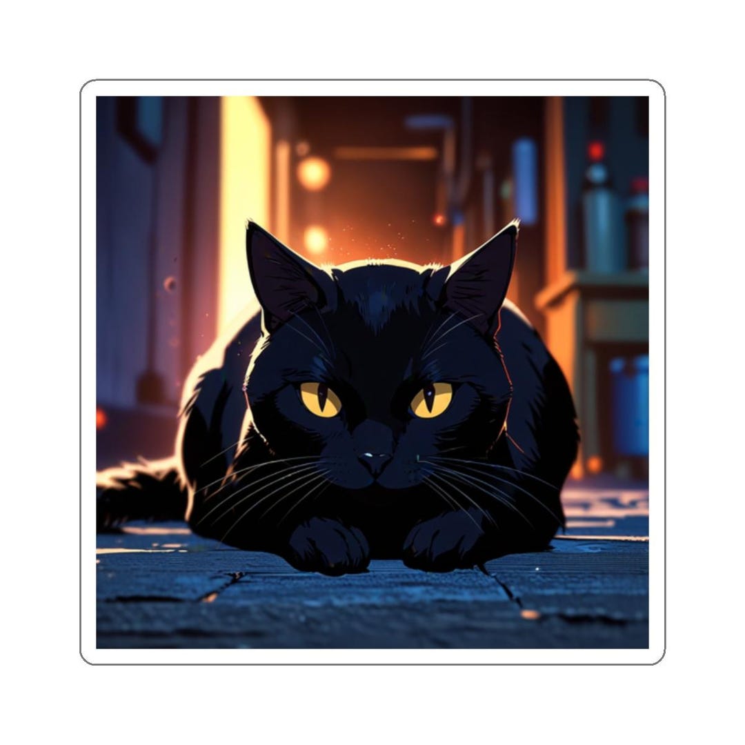 Custom Cat Stickers Vinyl Cat Decals, Cute Kiss-cut Cat Sticker Set ...