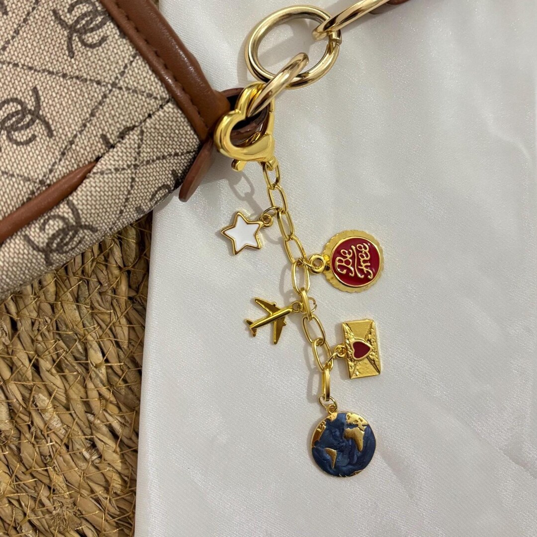 Personalized Charm Keychain, Custom Handbag Charms, Purse Accessory ...