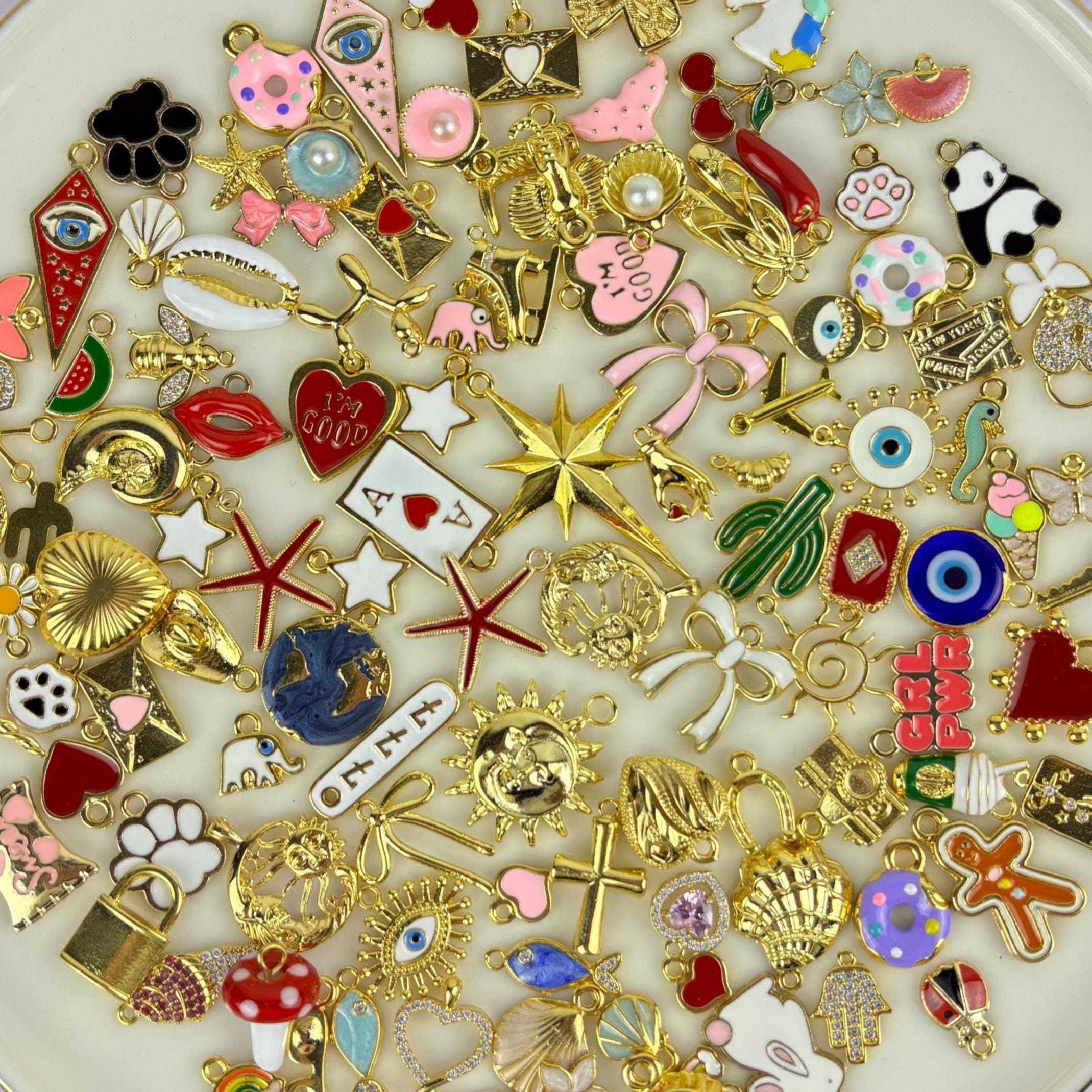 10/20/30/50/100pcs Bulk Charms, Wholesale Charms, DIY Charms, Randomly ...