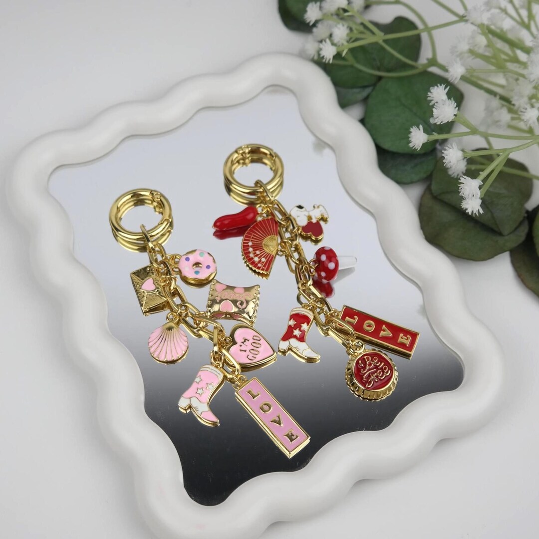 Design Your Bag Charm, Custom Bag Charm, Custom Charm Keychain ...