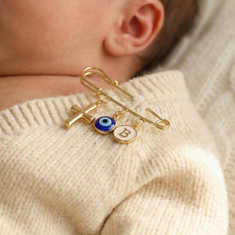 Evil Eye Baby Pin, Protection Pin, Baby Protection, Turkish Evil Eye ...