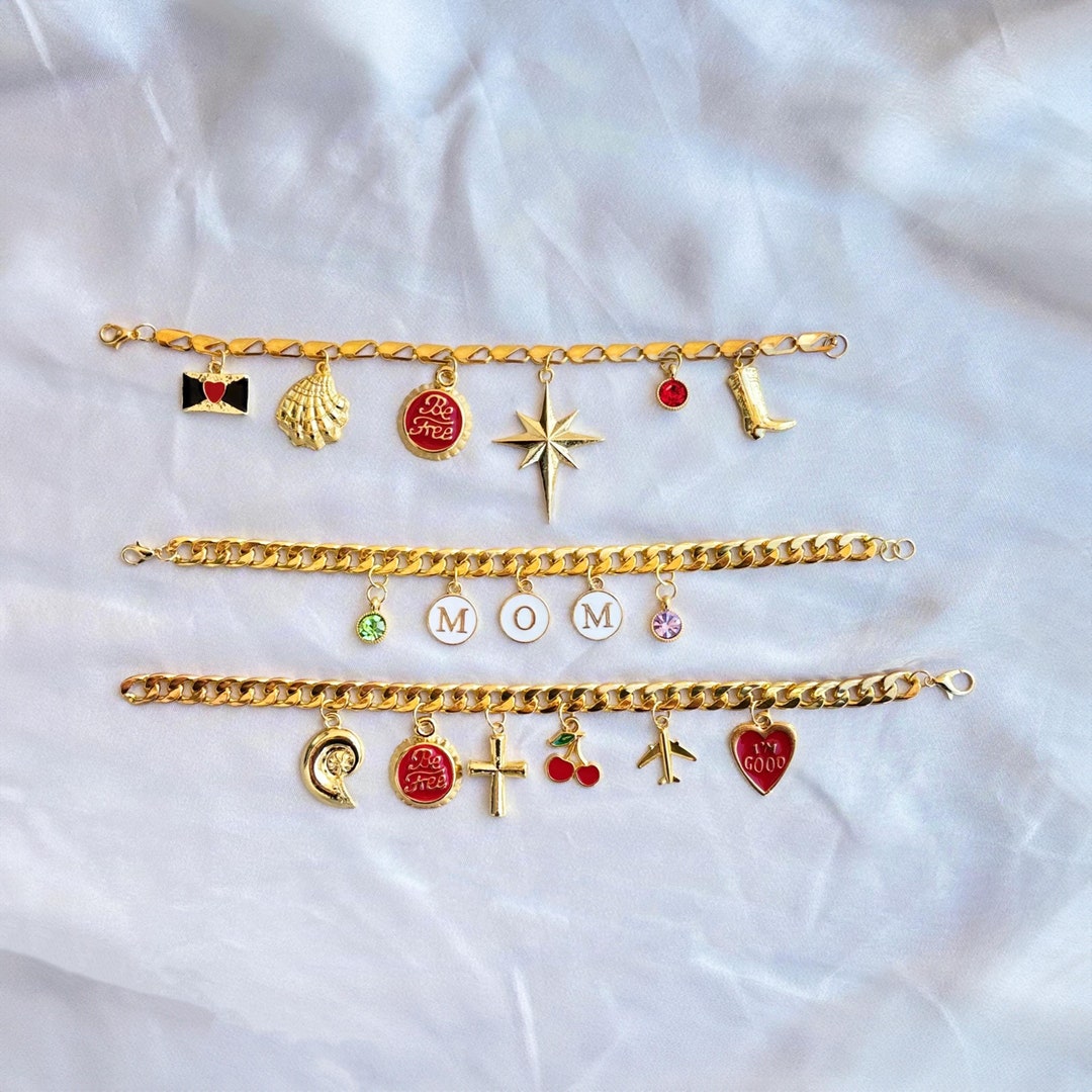 Build Your Own Custom Charm Bracelets for Women, Birthstone for Mom ...