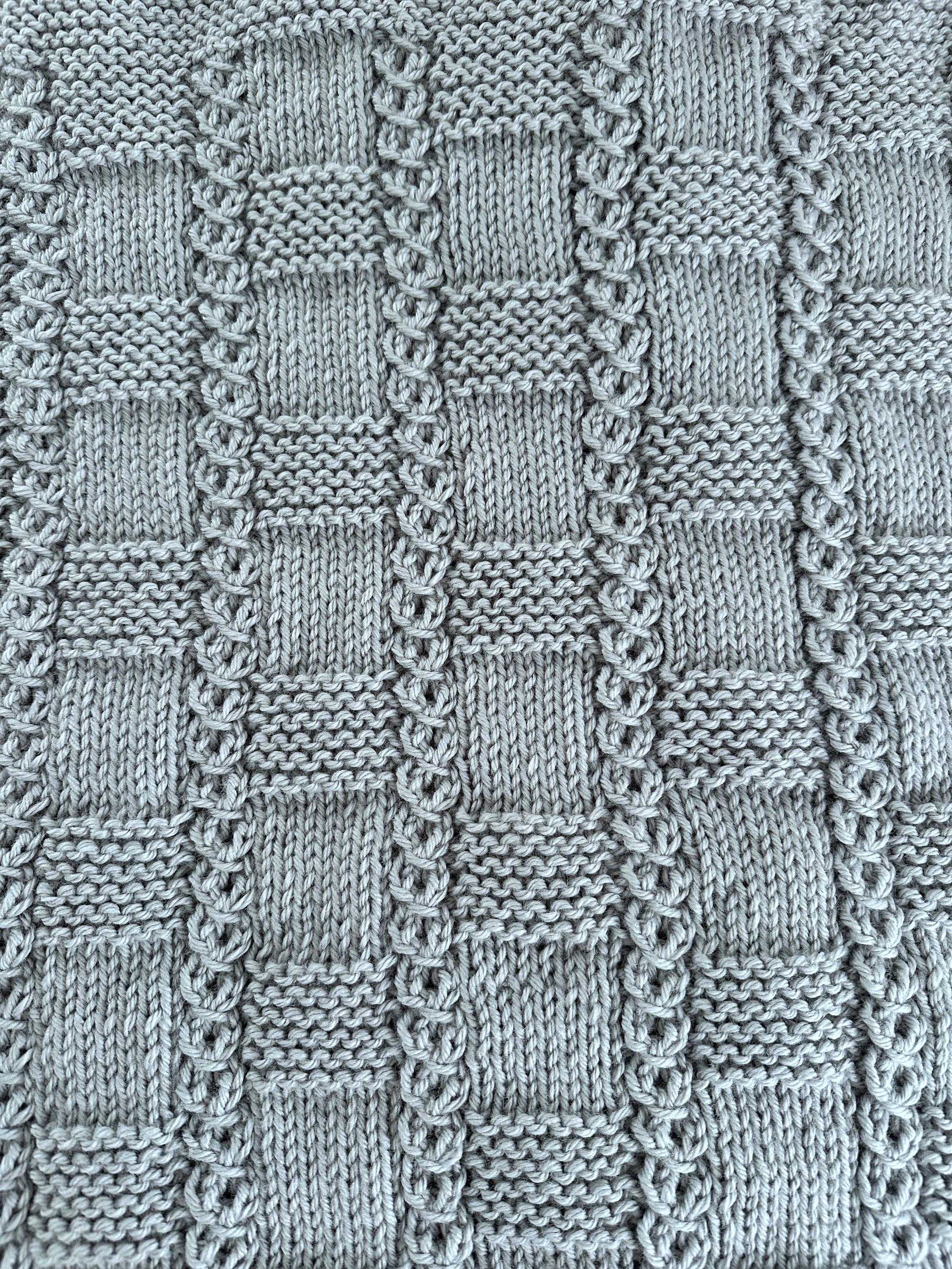 Baby Blanket Knitting Pattern PDF – Lace Cable Knit Blanket – Chess ...