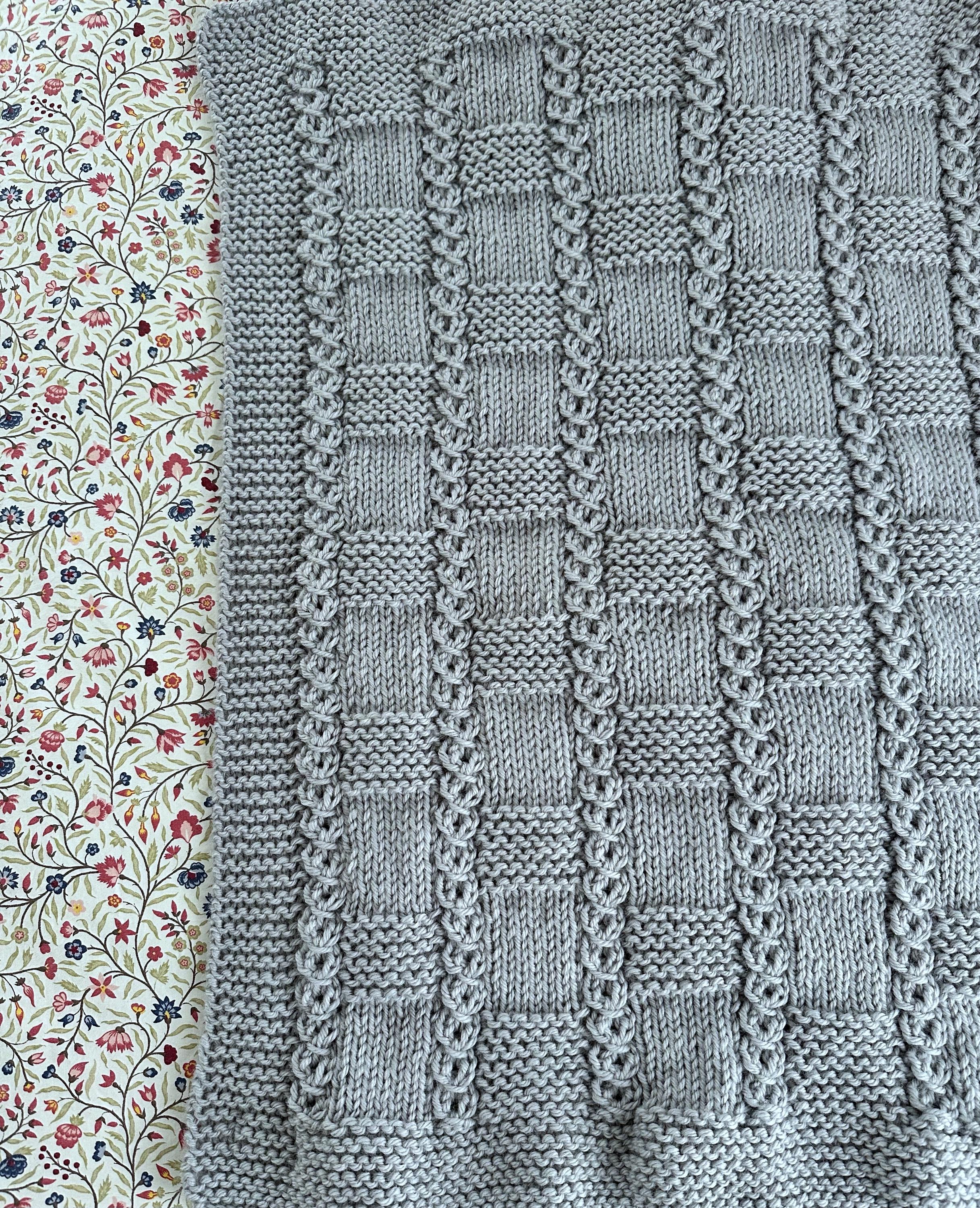Baby Blanket Knitting Pattern PDF – Lace Cable Knit Blanket – Chess ...