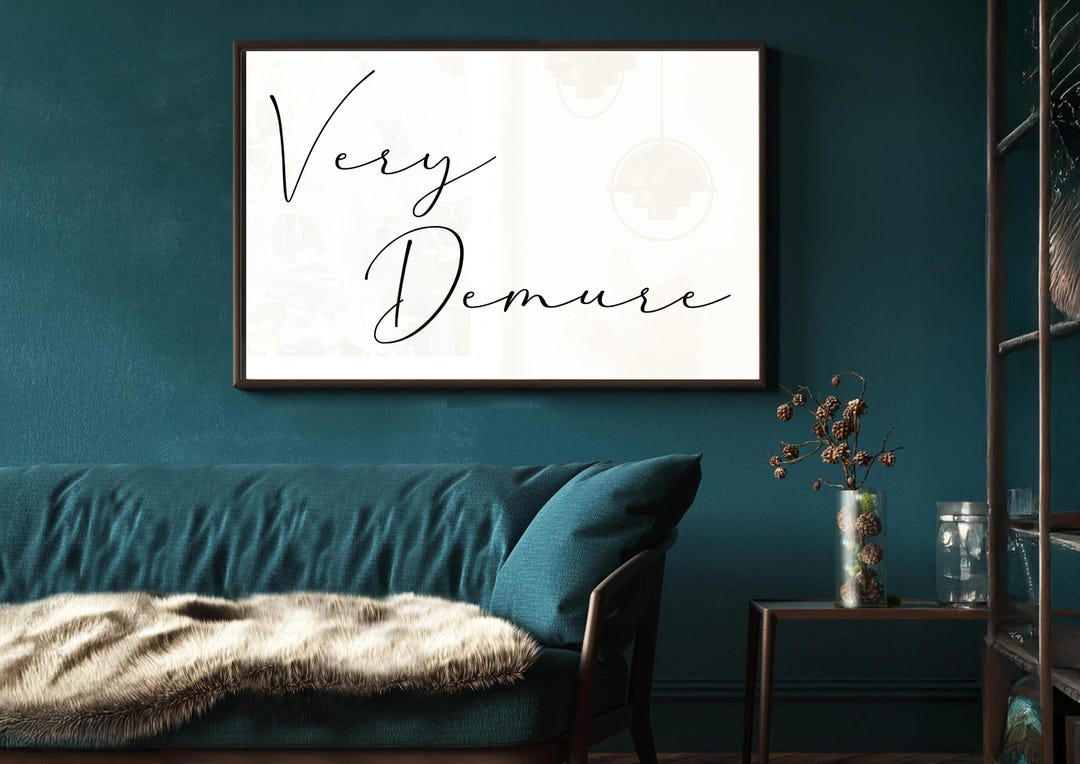 Very Demure Digital Art Print – Unique Minimalist Decor for Demure ...