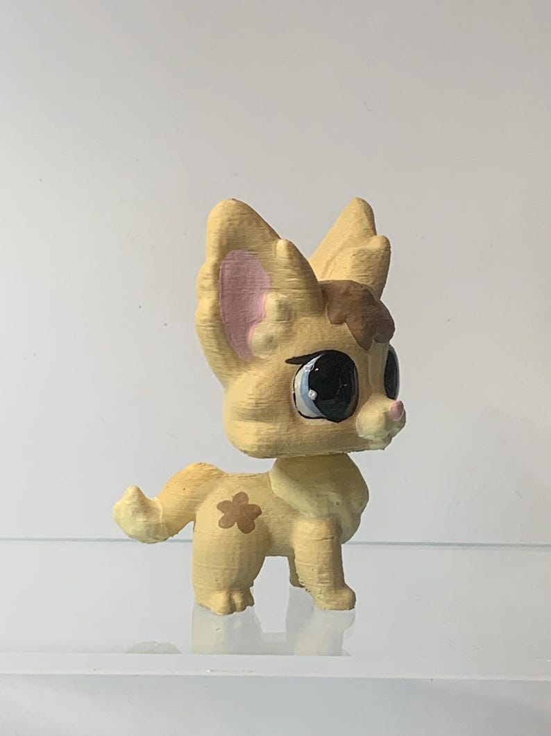 Littlest Pet Shop Custom | OOAK 3D Print Sandy Fennec Fox - Etsy