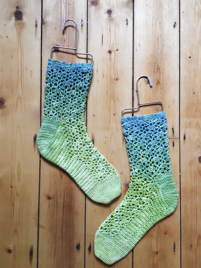 Crochet Pattern - Trailing Lace Socks - PRINT Copy - Etsy