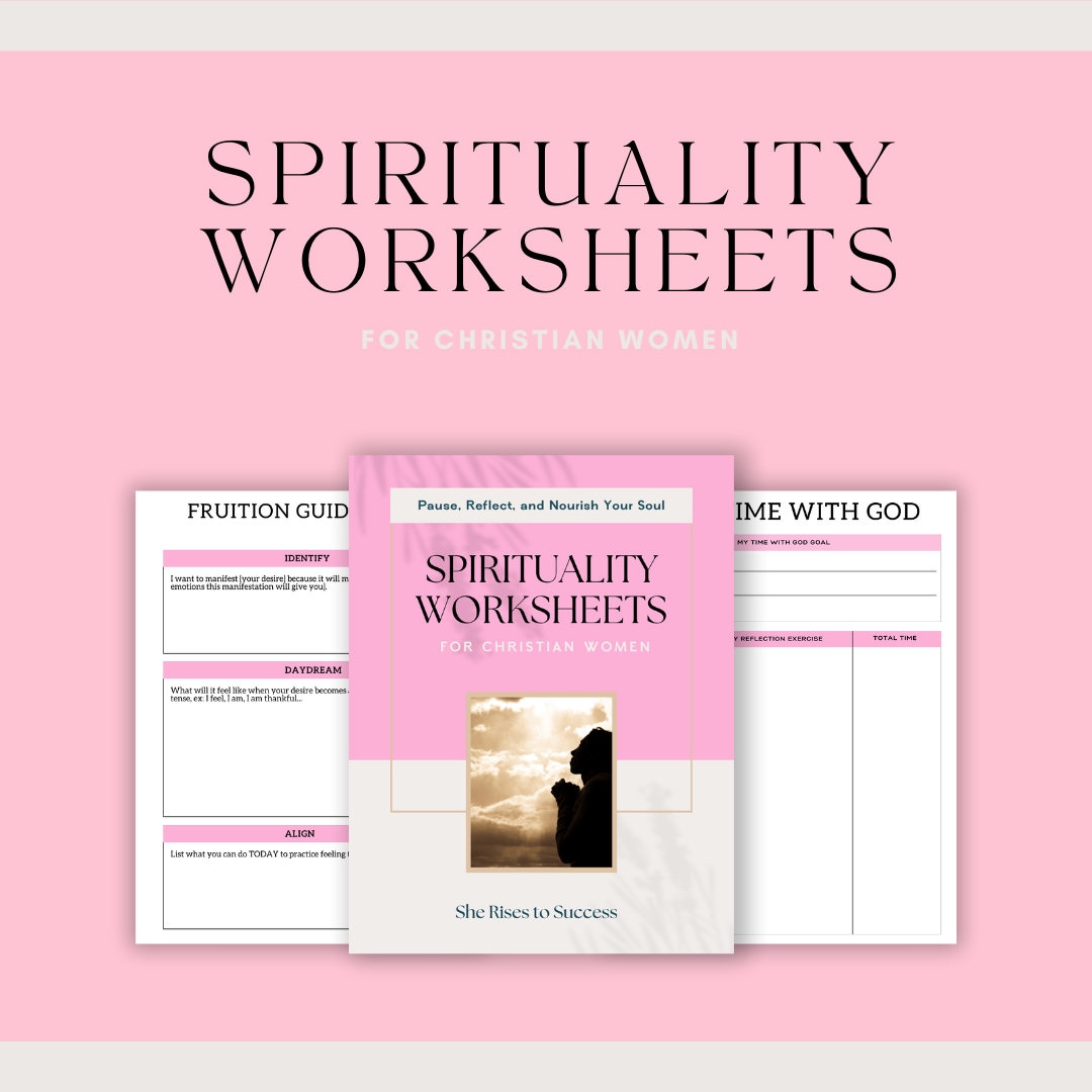 Spirituality Worksheets for Christian Women - Etsy
