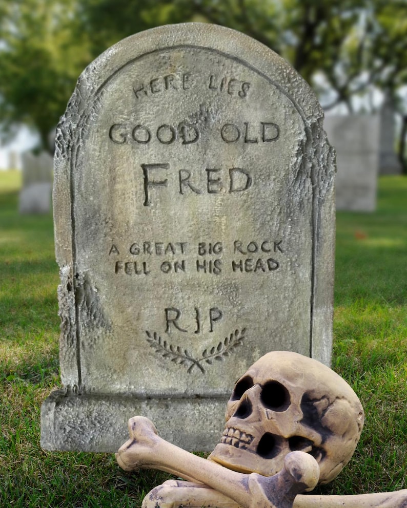 Halloween Gravestone Decoration *customizable* - Etsy