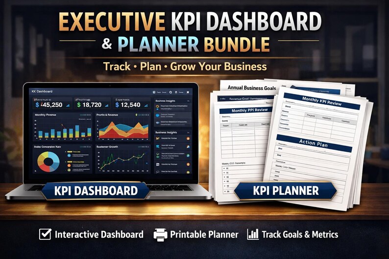 KPI Dashboard Business | Goal Tracking Analytics | Performance Metrics ...