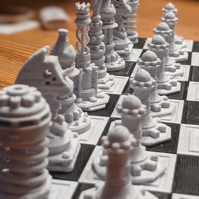 Chess Set Stl - Etsy