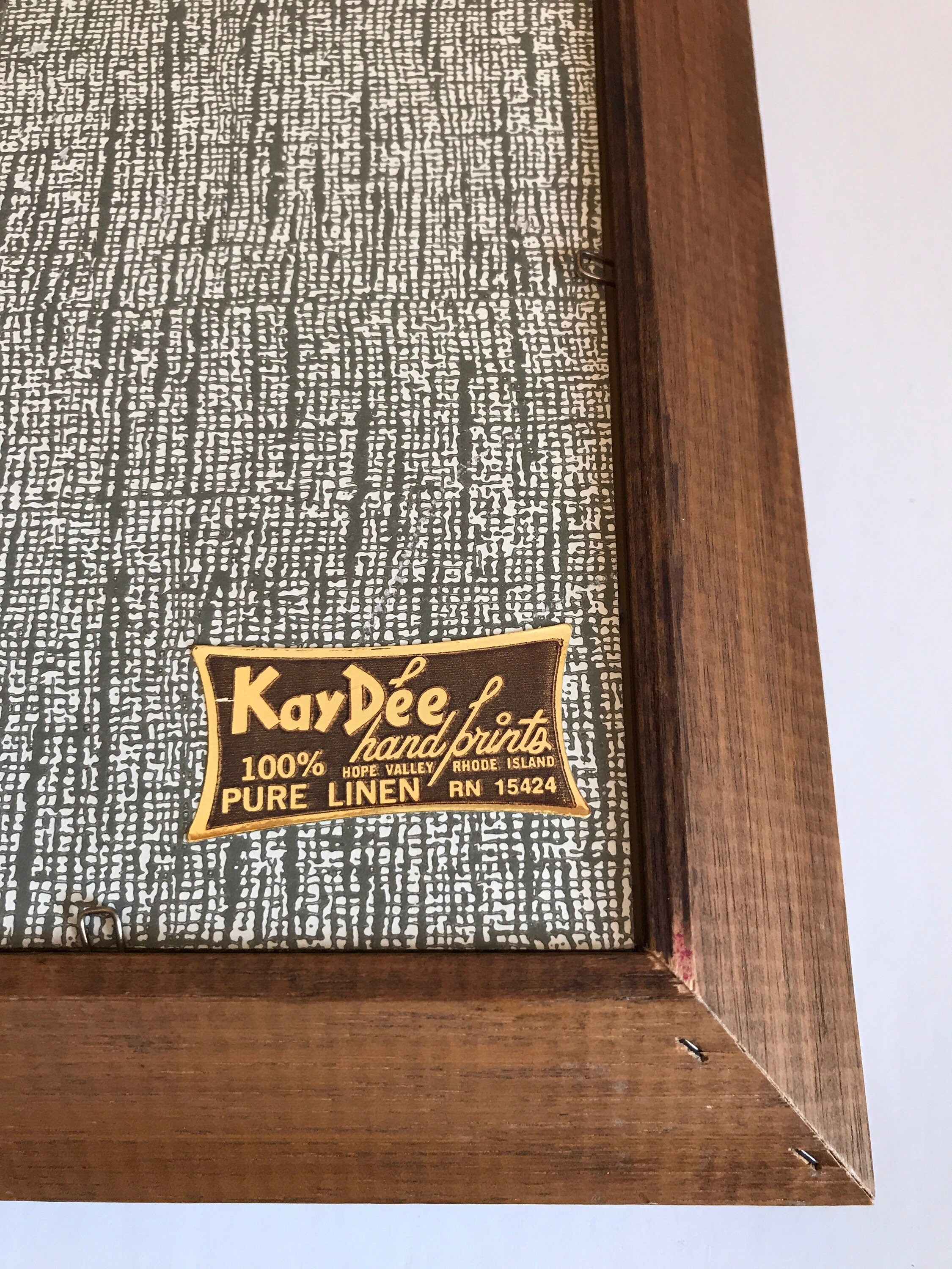 Kay Dee Handprints Barn in Winter Scene 50s MCM Art - Etsy