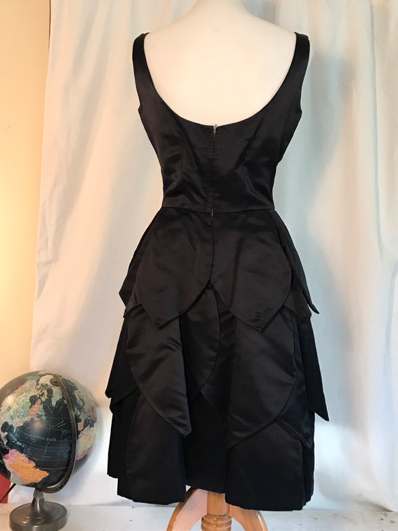 1950s Maxwell Shieff Little Black Dress Petal Dress … - Gem