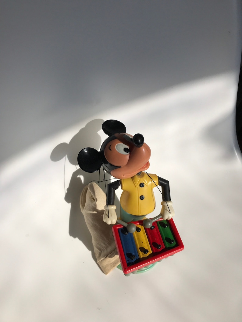 Vintage Mickey Mouse Marionette Plastic Puppet - Etsy