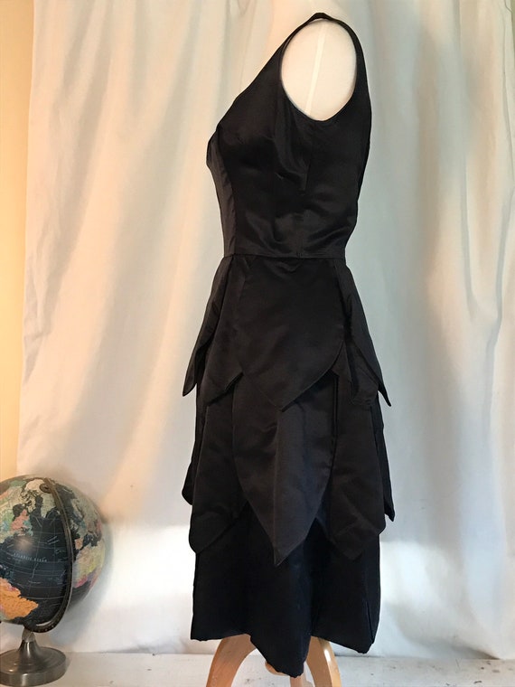 1950s Maxwell Shieff Little Black Dress Petal Dress … - Gem