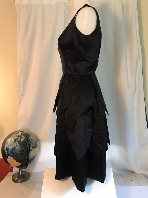 1950s Maxwell Shieff Little Black Dress Petal Dress … - Gem