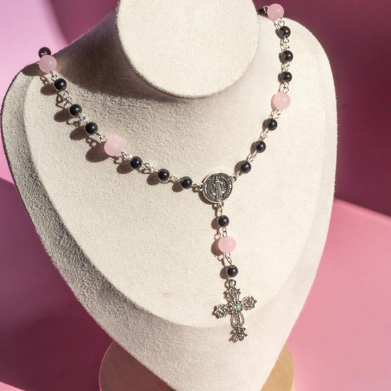 Cross Necklace Goth - Etsy