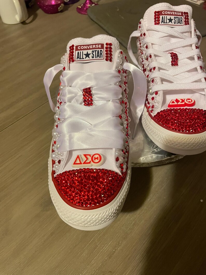 Blinged Converse Sneakers - Etsy