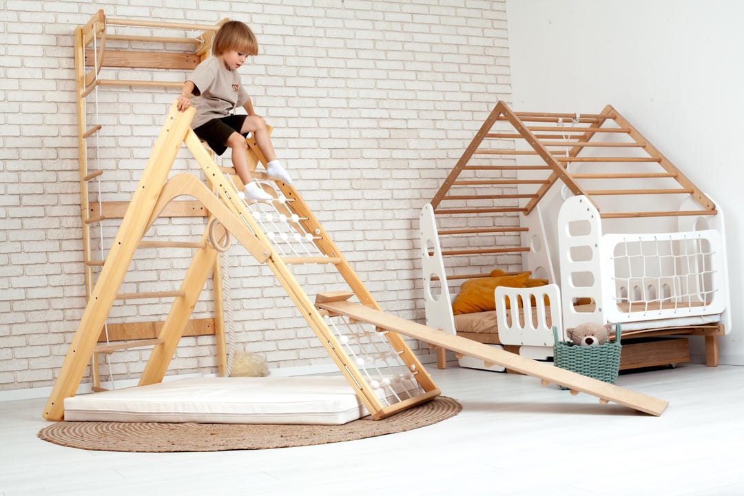 Gross Motor Skills Swedish Ladder, Safe Indoor Climbing Frame, Perfect ...