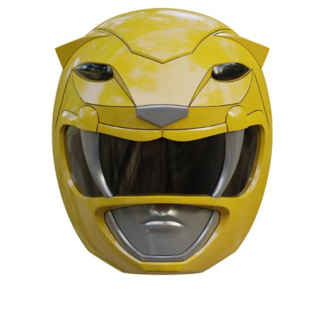 Yellow Ranger MMPR Helmet - Etsy
