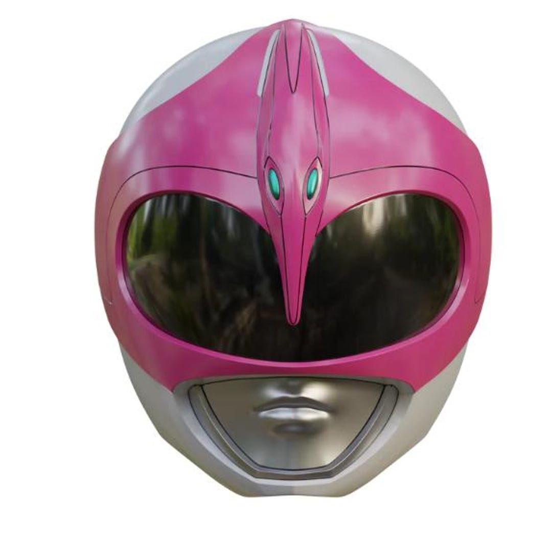 Pink Ranger MMPR Helmet - Etsy
