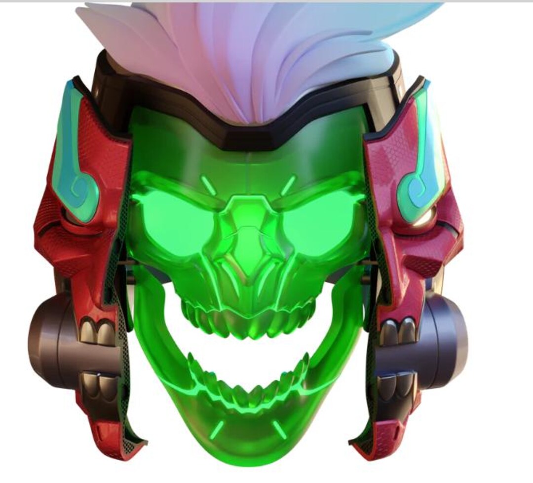 Motorized Cyberdemon Genji Helmet - Etsy